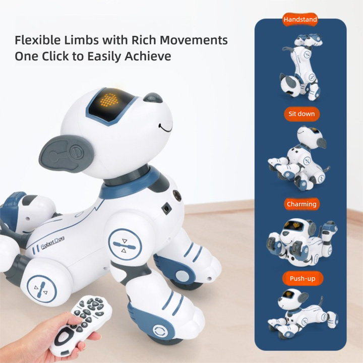 Smart Electronic Toy Upside Touch Coding Robot Dog Kit Battery Operated ...