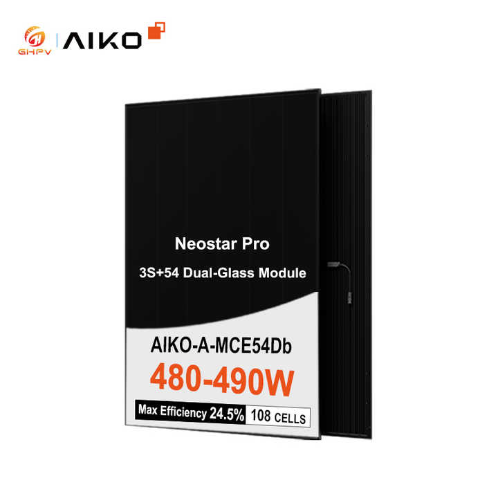 Aiko Neostar Pro 3S+54 Dual-Glass Solar Panel 480W 485W 490W AIKO-A ...