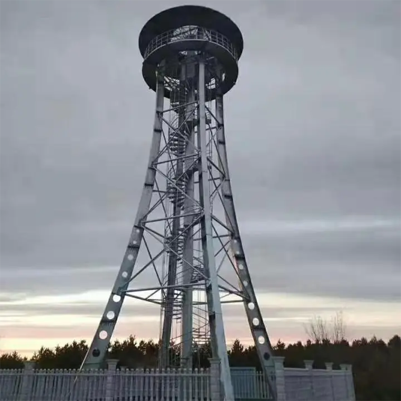 Angle Steel Fire Protection Watching Tower Monitoring System Watchtower ...
