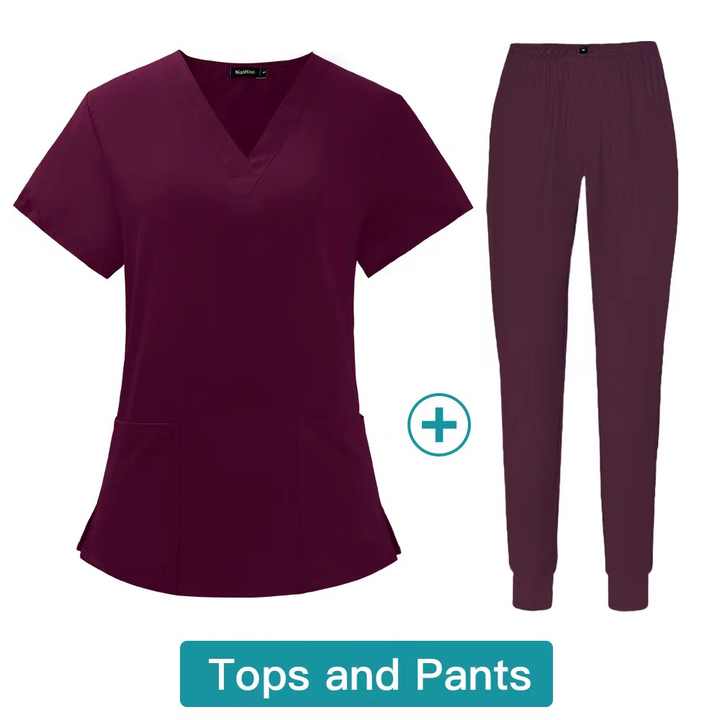 Wholesale Polyester Rayon Nurse Scrubs Suits for Doctors and Nurses ...