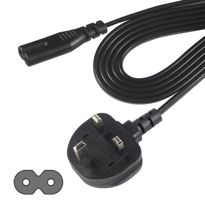 British Bs1363 Iec Figure 8 Connector Cable Bsi Fuse Plug With C7 ...