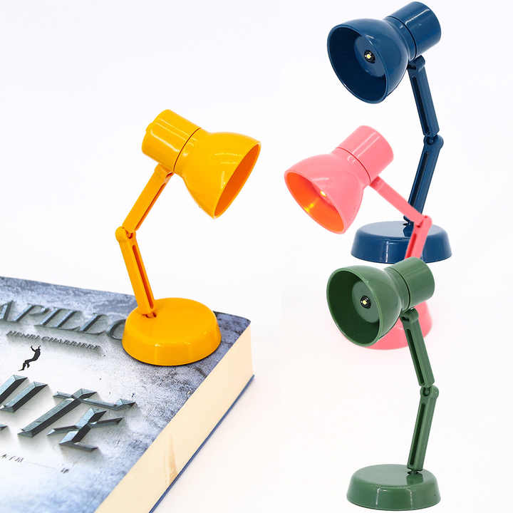 Dollhouse Miniature Mini Plastic LED Desk Table Lamp Light (can Light ...