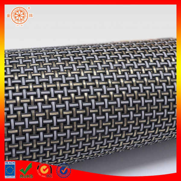 Decorative Woven Mesh Vinyl Coated Polyester Fabric