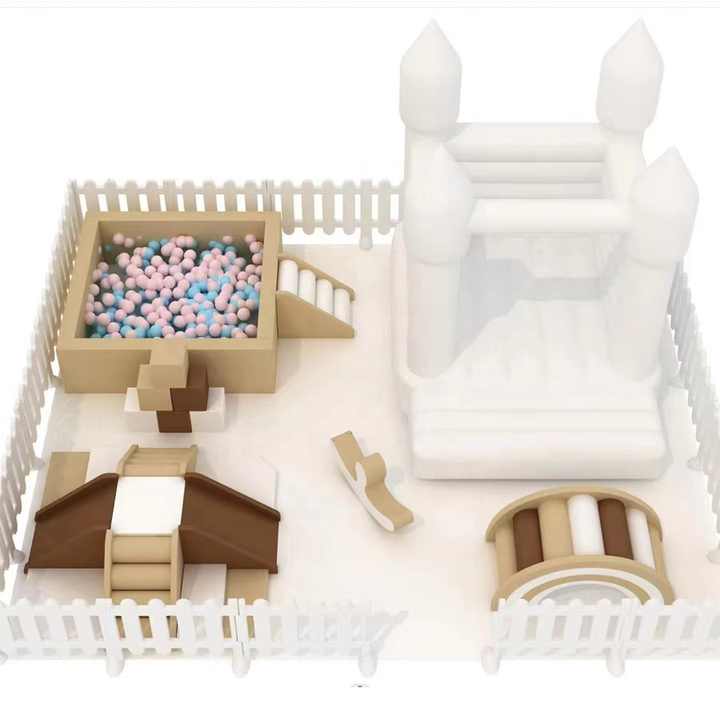 High-quality White Indoor Soft Play Sets - Rent & Setup