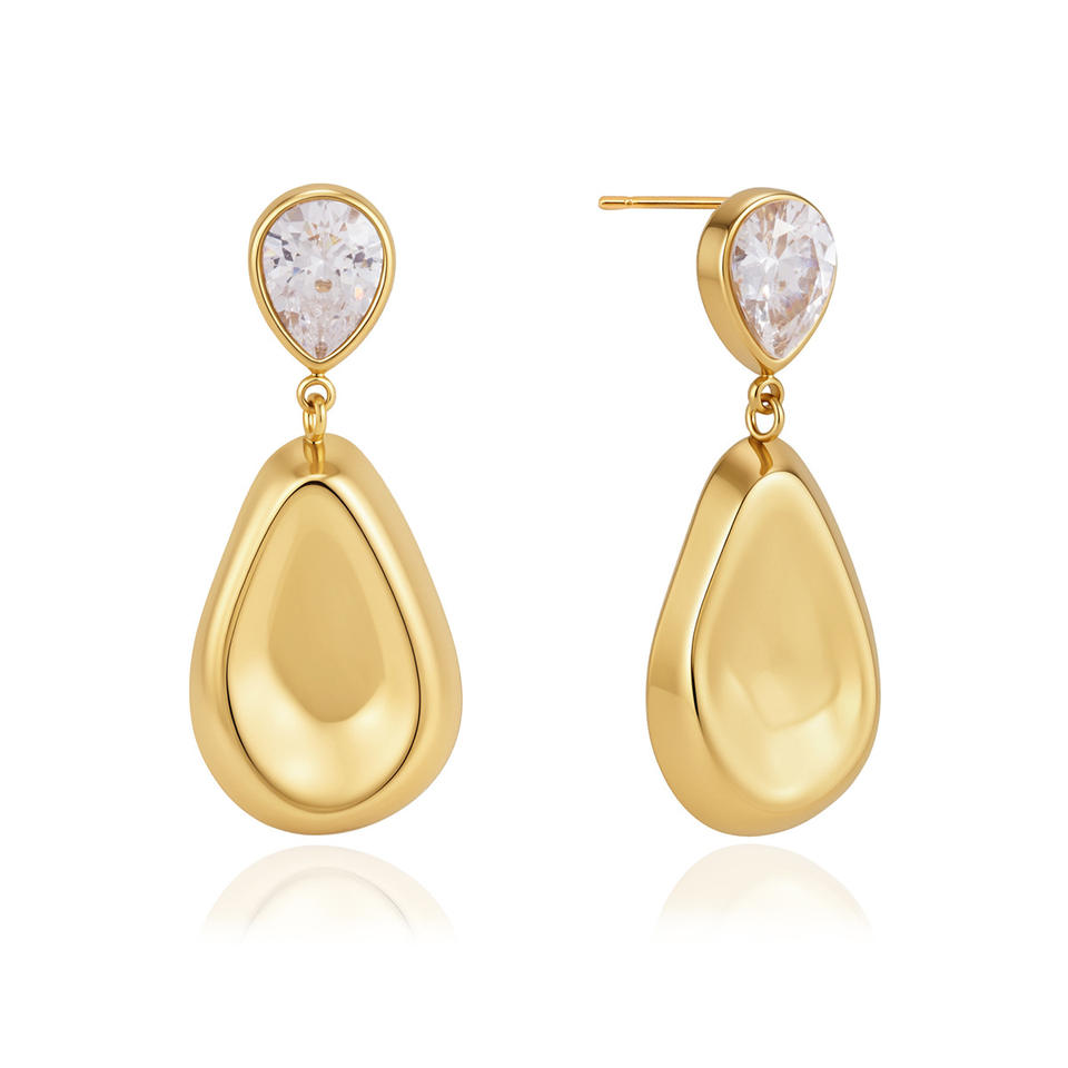 Waterdrop Zirconia Pendant Earrings Unique and Sophisticated Women's ...