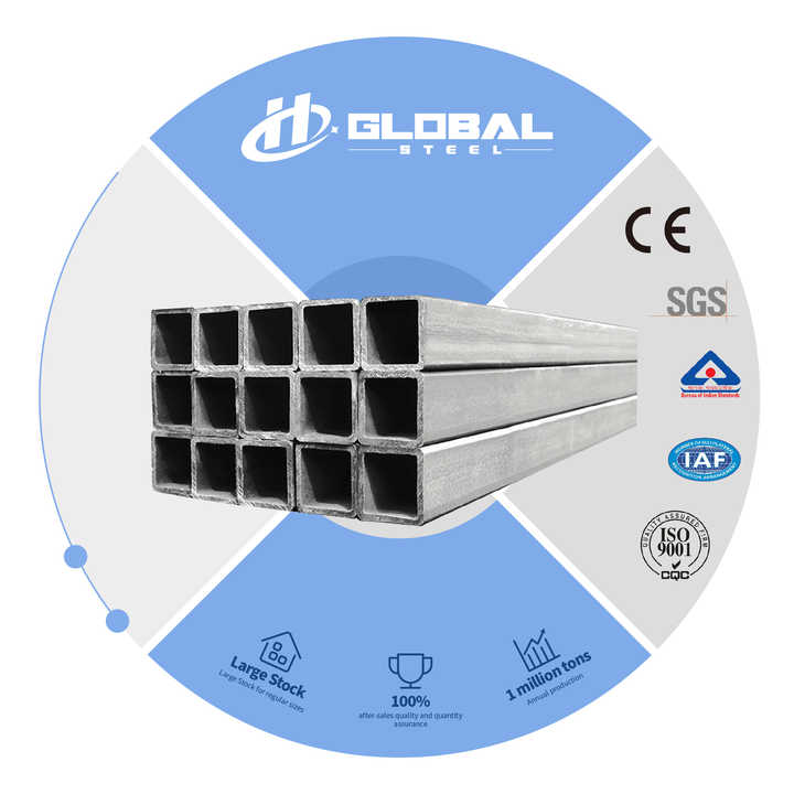 Astm A500/ En10219 S235 Mild Marbon Mteel Profile Galvanized Square ...