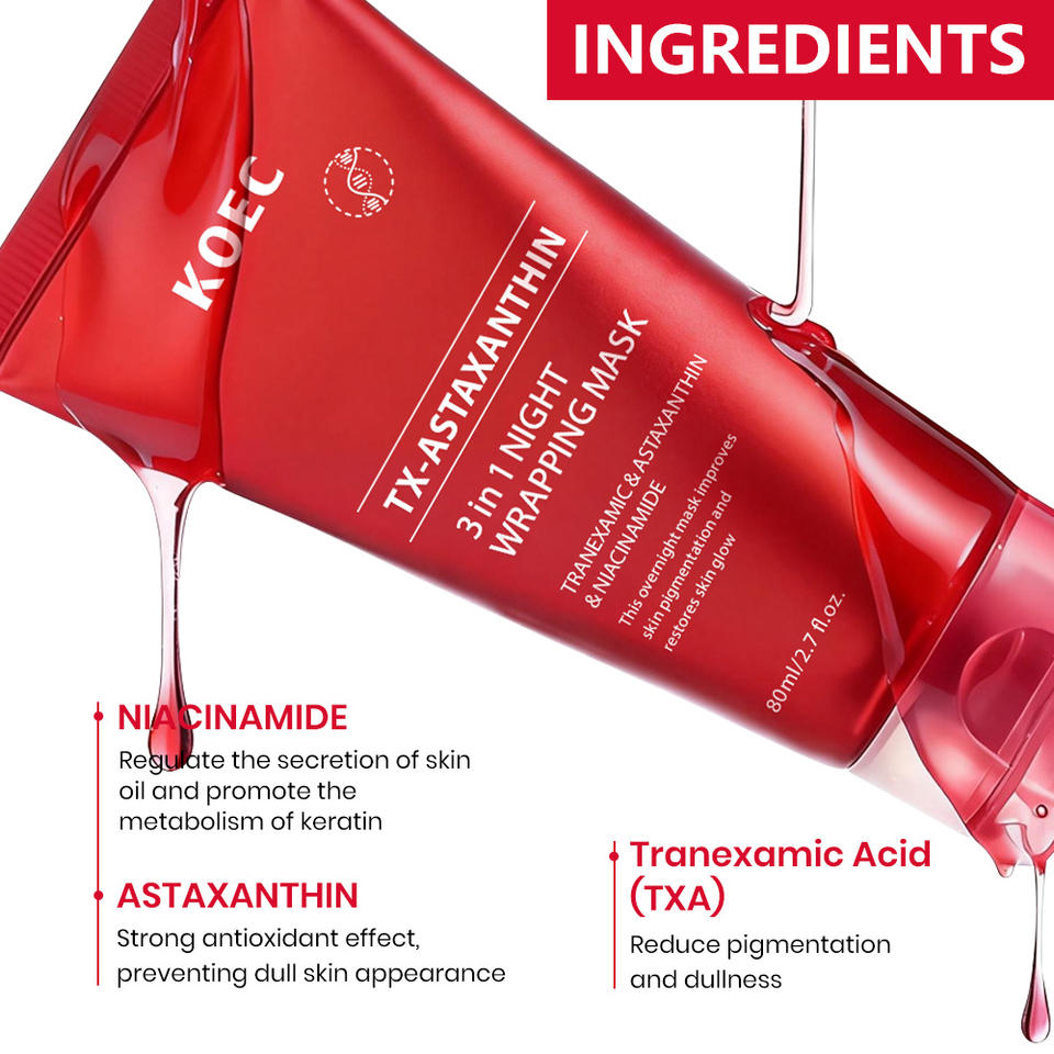 Koec Astaxanthin Triple Overnight Wrapping Mask Peel Off Facial Mask ...