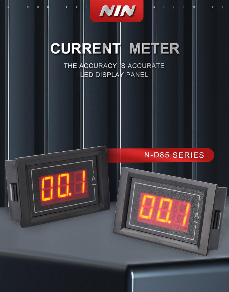 AC DC digital ammeter AC ammeter current tester panel LED display ...