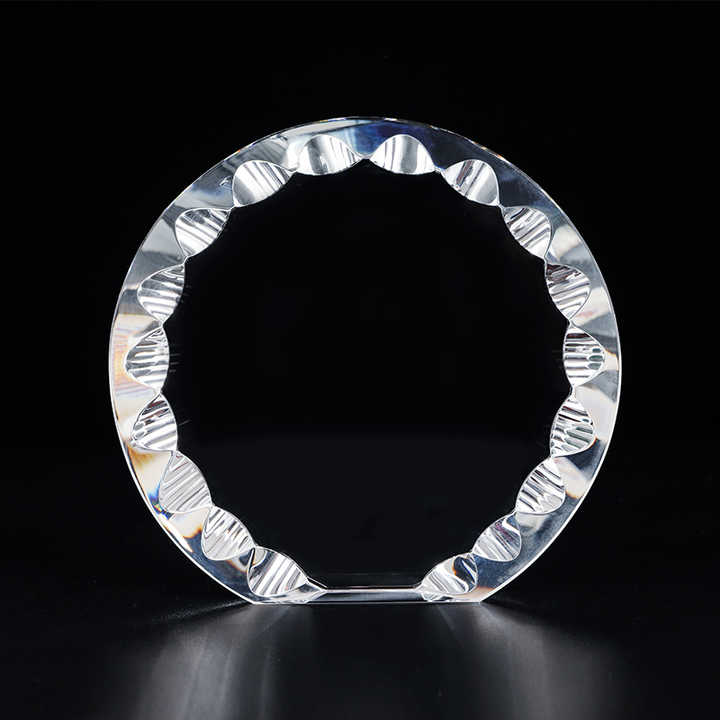 Factory Blank K9 Circular Crystal Block Factory Direct for Custom 3D ...