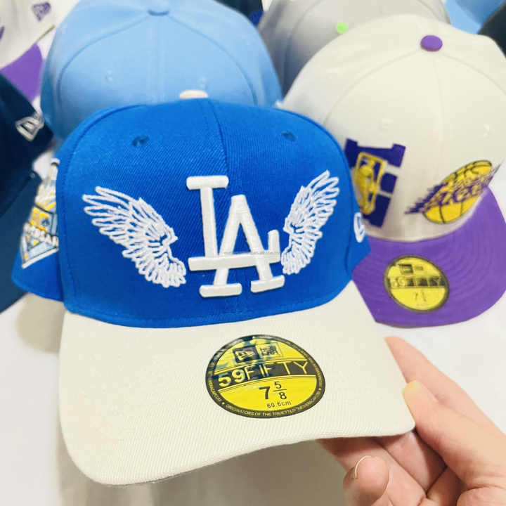 New M-Lb Era 59 FIFTY Team Flat Brim Cap Hat Fitted Hat Football Team ...