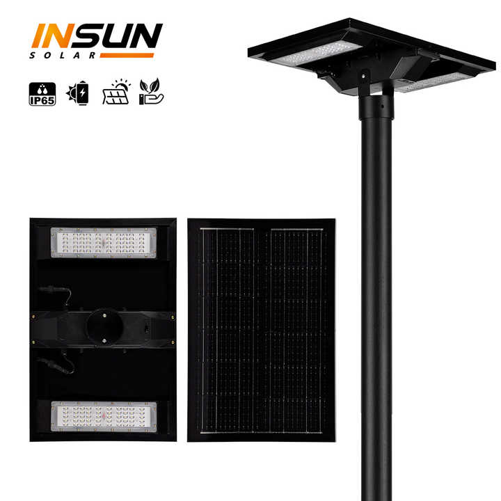 Rectangular 400W & 500W High Power Solar Park & Garden Light Black ...