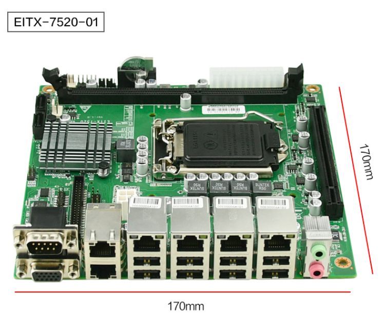 Eip New H61 ITX Motherboard Integrated Graphics WiFi for VGA LGA1155 ...