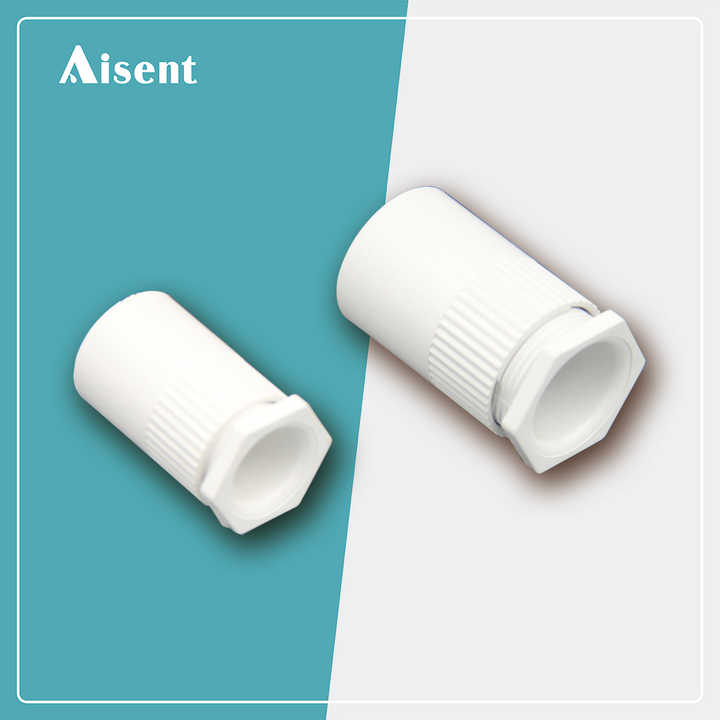 White Electrical Conduit Fittings 20mm 25mm 32mm PVC Male Bush