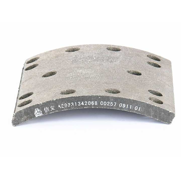 Original SINOTRUK HOWO Truck Spare Parts Rear Brake Lining AZ9231342068 ...
