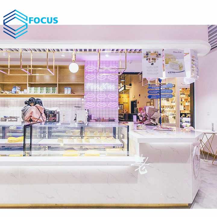 New Design Bubble Tea Counter - Cute Milk Tea Shop Setup