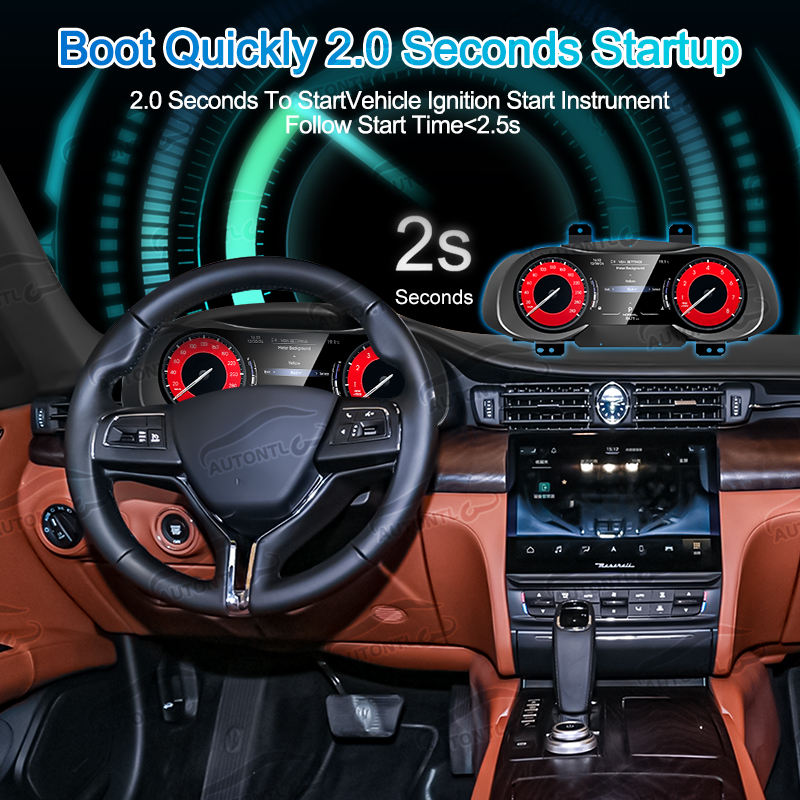 Navihua 12.3 Inch Car Digital Cluster LCD Instrument Panel Speedometer ...