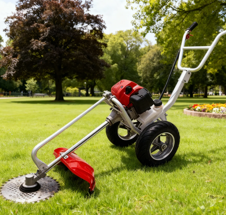 4 Stroke 2-stroke Lawn Mower Hand Push Type Grass Cutter Garden Tool ...