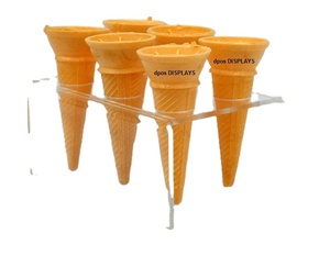 Buy Freestanding acrylic ice cream cone display case with Custom ...
