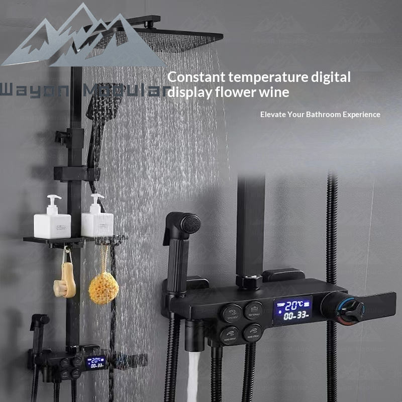 Wayon Luxury Digital Display Shower System with Handheld Spray Bidet ...