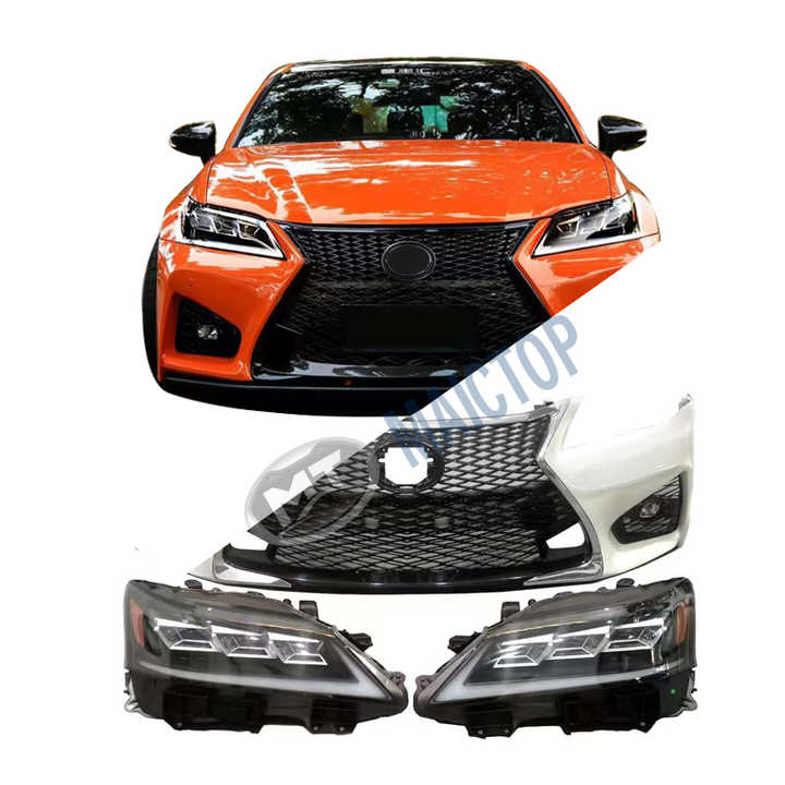 Maictop Car Accessories Conversion Front Bumper Grill Headlight for ...