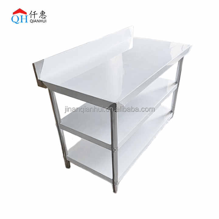 Stainless Steel Work Table 3 Layer Commercial Workbench SUS 304/201 ...