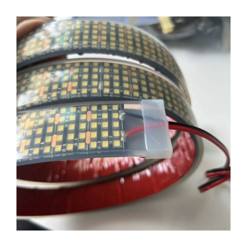 JINXIN DC 12V Pure White 5 Row 2835 Led Strips With Red Black Wire ...