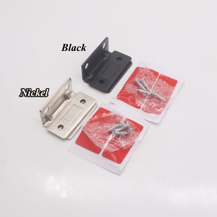 Small Black L-Type Hidden Door Magnetic Latch Strong Concealed Soft ...