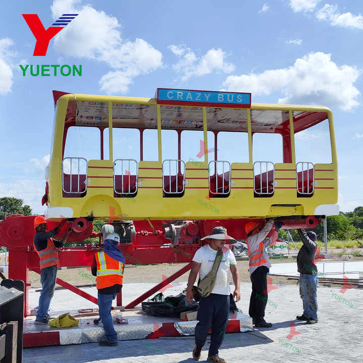 Customizad Amusement Machines Thrill Equipment Outdoor Playground Crazy Bus Ride For Sale ...
