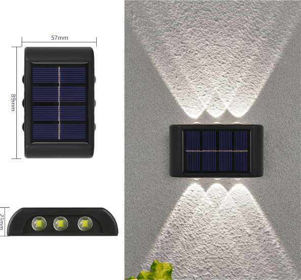 Solar Led Light Outdoor Waterproof Balcony Solar Lights For Courtyard ...