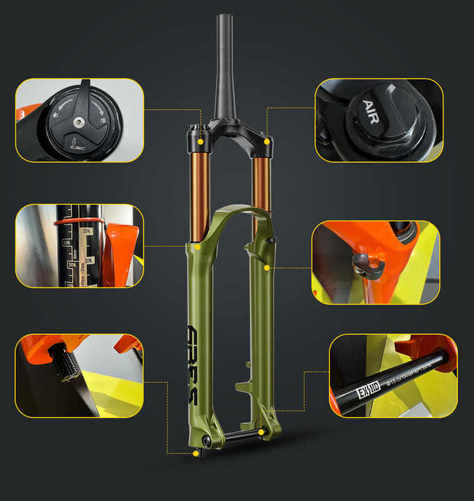 Mountain Bicycle Part Front Suspension Fork Bike Aluminium MTB 27.5 ...