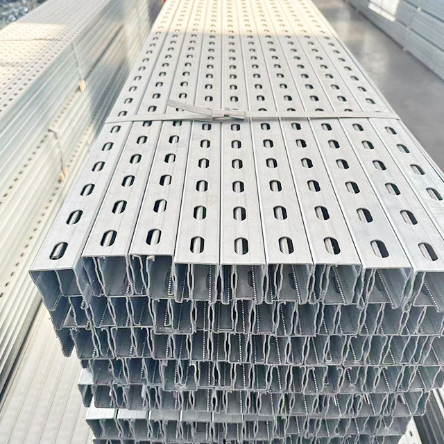 Factory Direct Hot Dip Galvanized Solar U Rail Mounting Structure High ...