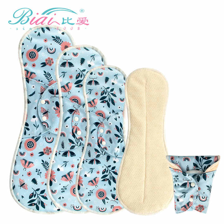 Plus Size Reusable Sanitary Pads 100Ml Absorption Capacity Cotton ...