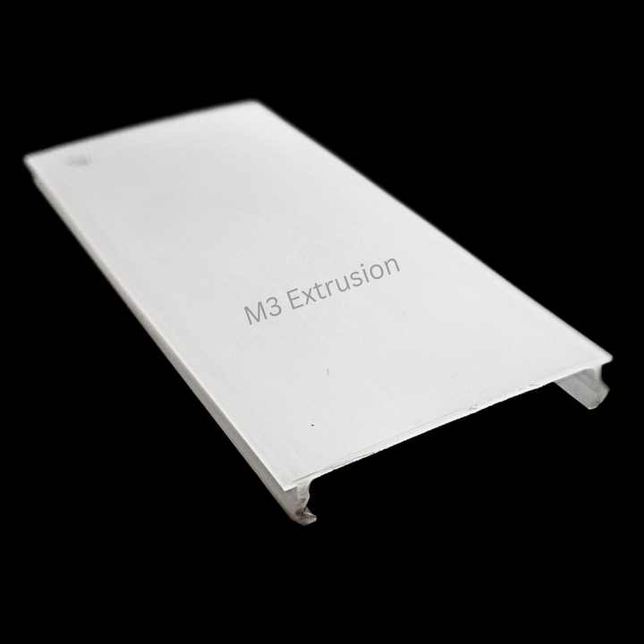 50mm Industrial Polycarbonate Line LED Light Diffuser with Matte Milky ...