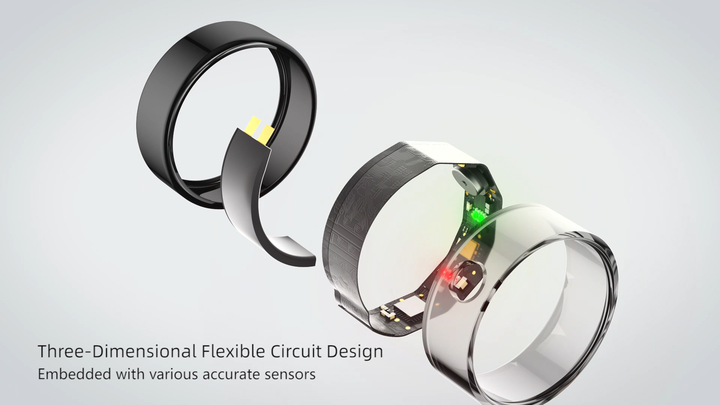 R02 Smart Finger Ring - Health Tracker with IP68 Waterproof