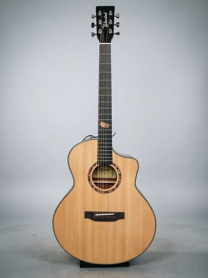 Takavood 41" Mahogany Acoustic Guitar - Cutaway Design, Custom Logo ...