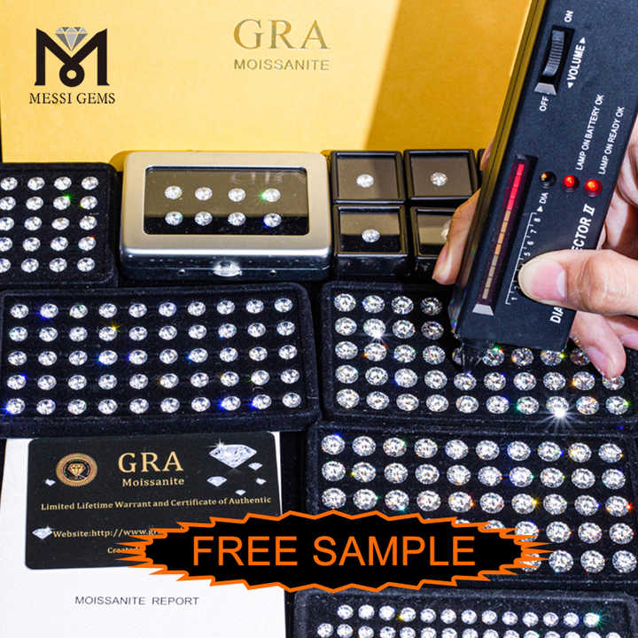 Messi Gems GRA Pass Tester Wholesale Round 1CT VVS DEF GH Synthetic ...