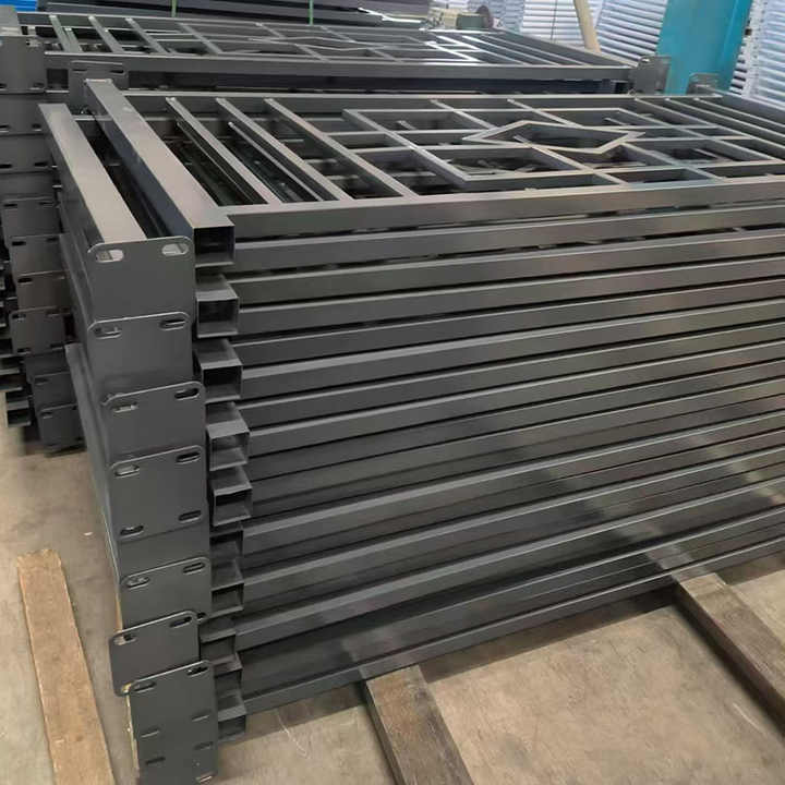 YC unclimbable metal courtyard fence Factory direct sales gates and ...