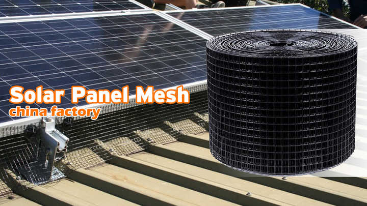 Roof Solar Protection Mesh Bird Repeller and Bat Deterrent with Black ...
