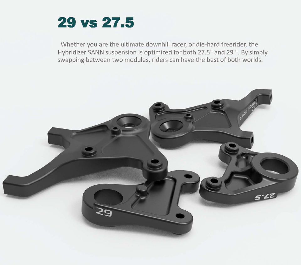 Hybridizer SANN EMTB Kit - Full Suspension Aluminum Alloy Frame with ...