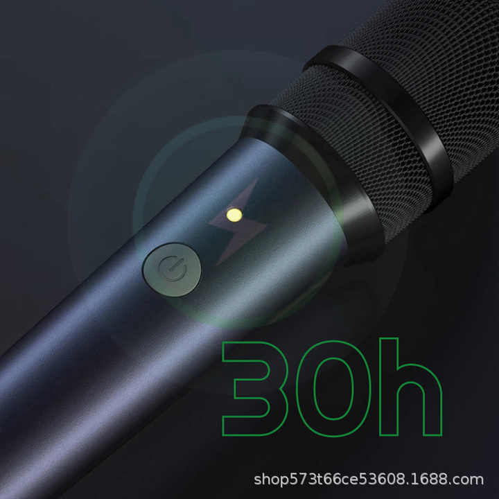 U20 Wireless Cardioid Dynamic Microphone with LED Lights for ...