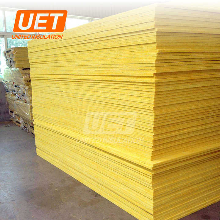 high density quality thermal fiberglass wool board A1 fire resistance ...