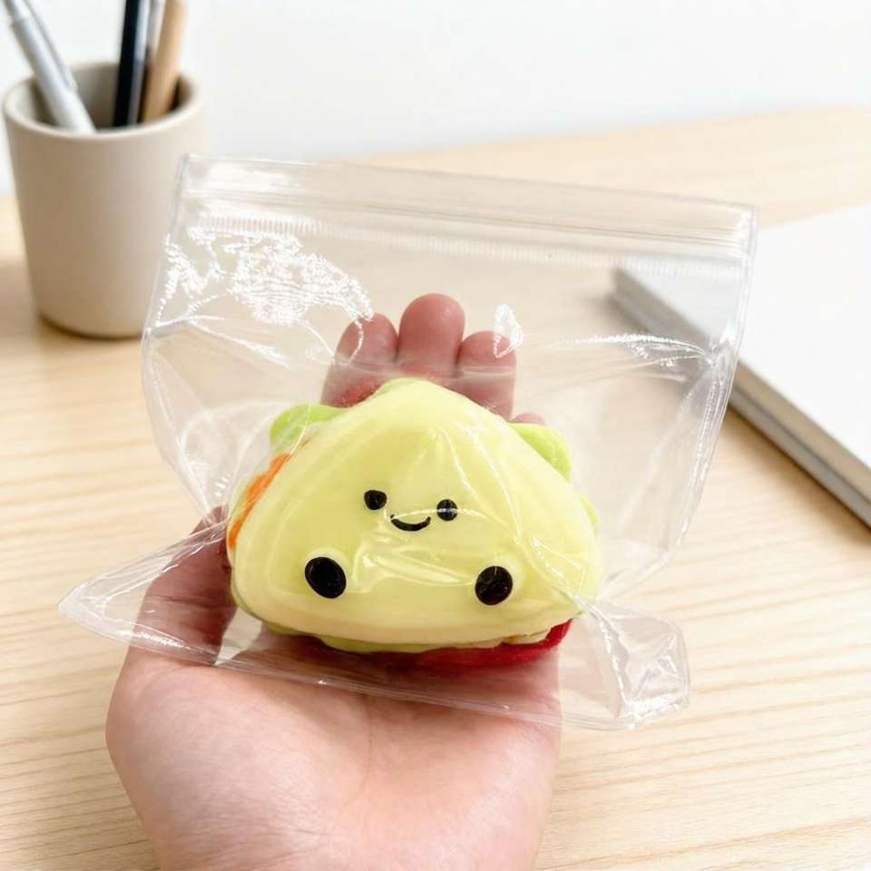 Trending Thickened Sandwich Squishy Toy Desktop Decor Soft Squish Anti ...