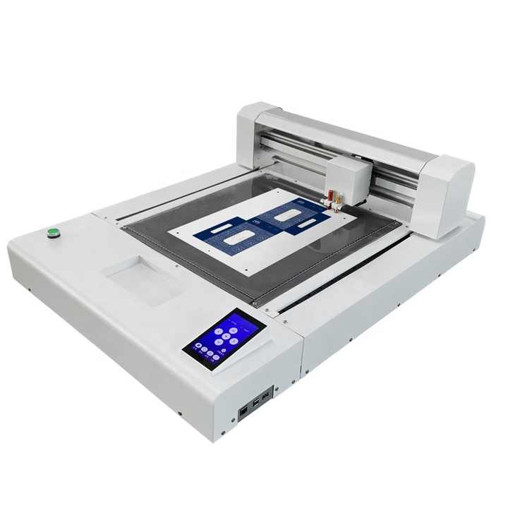 Factory A3+ Flatbed Cutter Plotter Double Head Cutting Creasing Box Making Machine With ...