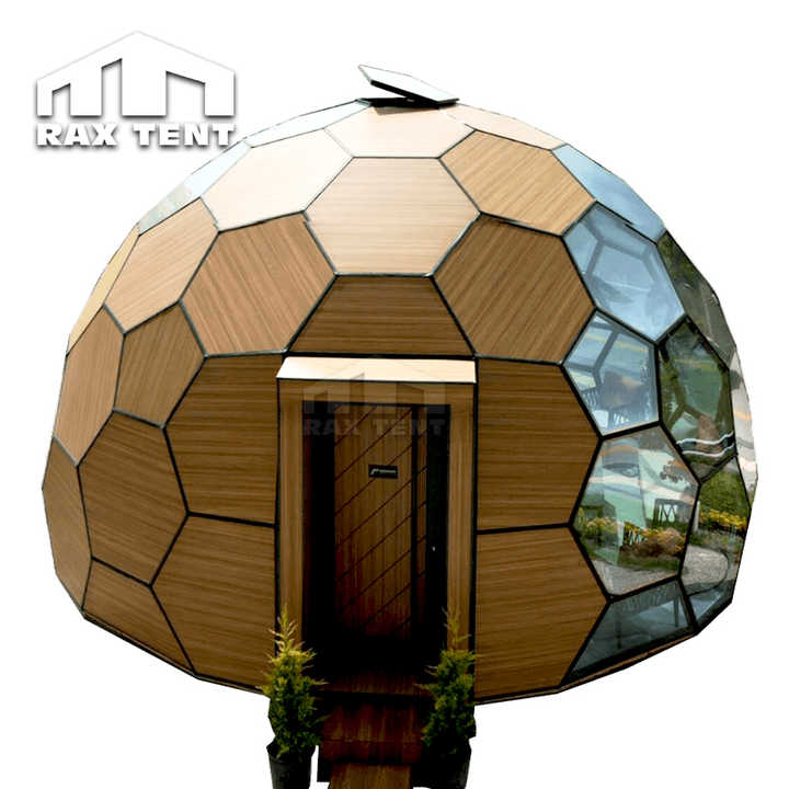 7M Glamping Geodesic Dome House with Bathroom for Airbnb