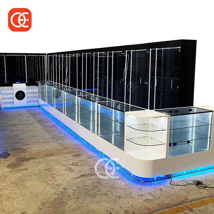 Shopfitting Smoke Display Glass Showcase Shisha Display Case