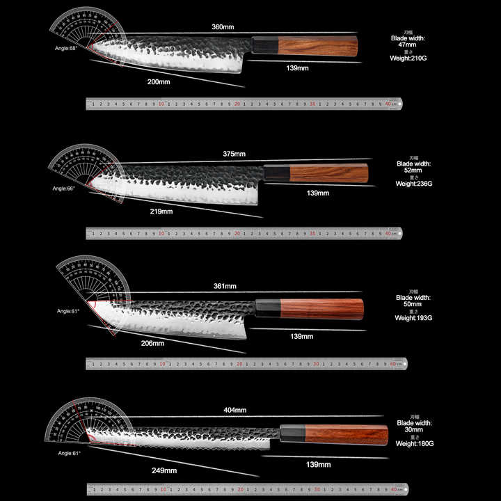 Premium Kitchen Chef Knife Sets - Handmade Japanese Tools
