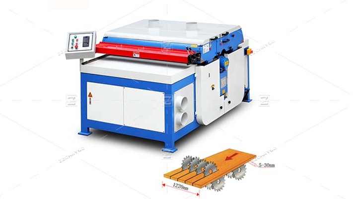 Solid Wood Panel 1300mm Board Cutting Machine Multi Rip Saw For Panels ...