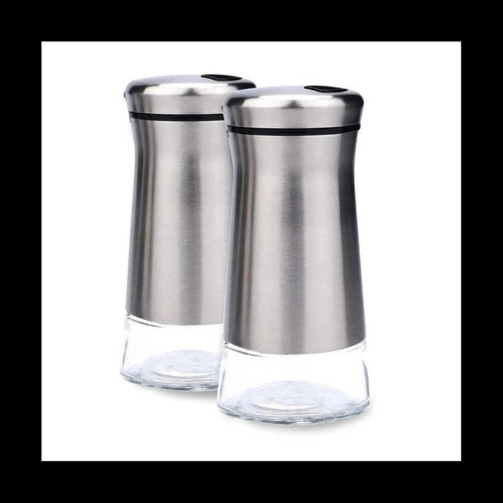 Stainless Steel Salts Pepper Shaker Seasoning Pot Can Spices Bottle Jar ...