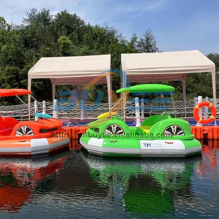 Customized Inflatable Floating Bumper Boat Water Amusement Park Used ...