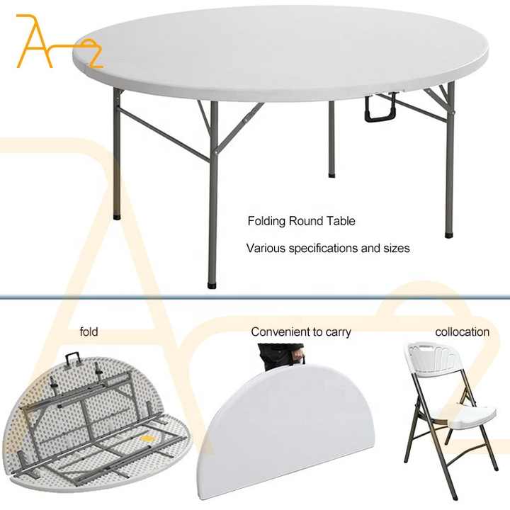Wholesale Restaurant Round Folding Tables - Durable & Waterproof